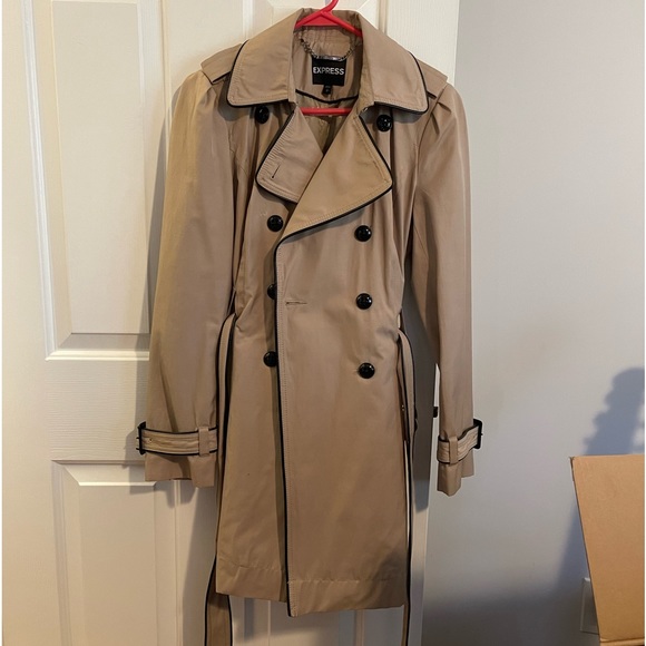 Express | Jackets & Coats | Vintage Express Rain Jacket Double Breasted ...